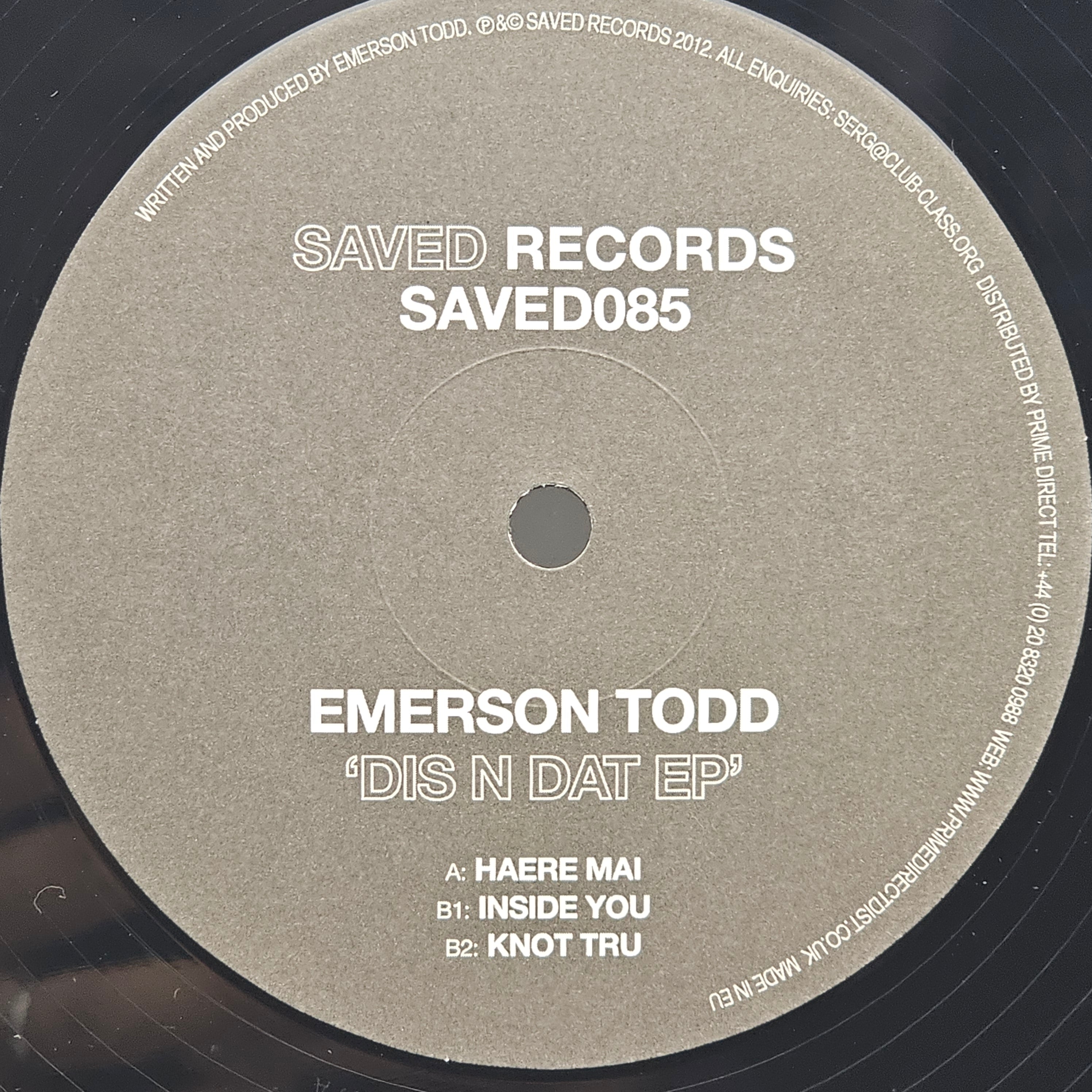 Emerson Todd – Dis N Dat EP – MUSTA LEVY -music base-
